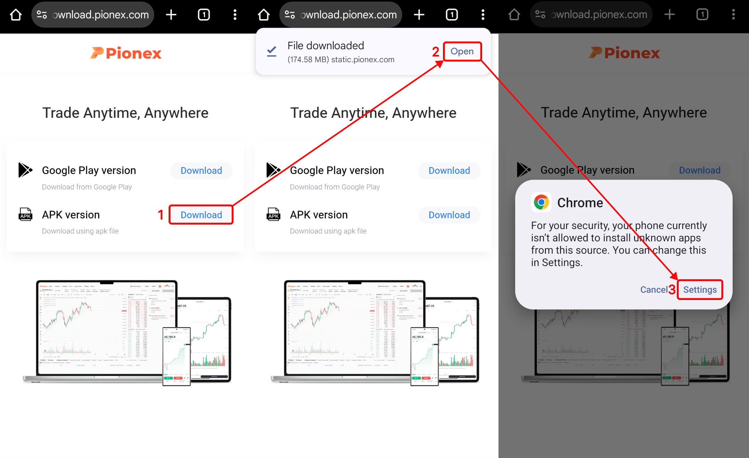 Pionex Android App Installation Guide – Pionex Help Center